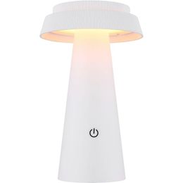 Globo LIGHTING LED Solarleuchte &raquo;SOLARLEUCHTE KUNSTSTOFF WEI&szlig;, 1XLED&laquo; LED-Modul 1 Stk. warmwei&szlig; - kaltwei&szlig; Solar Garten Terrasse Au&szlig;enbeleuchtung 