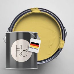 A.S. Cr&eacute;ation Wandfarbe &raquo;Premium Innenwandfarbe PURO Tuchmatt smooth saffron&laquo; ideal f&uuml;r Wohnzimmer, Schlafzimmer, Flur und K&uuml;che, Farbwelt Orange grau 5 l 5ml
