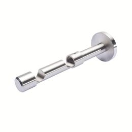 Liedeco Gardinenstangenhalter &raquo;Doppeltr&auml;ger, Tr&auml;ger 2lfg mit Schraubkappe f&uuml;r 16 mm Gardinenstangen&laquo; Halter, Tr&auml;ger f&uuml;r Stangen, Rohre 16 mm silber L: 15,8cm