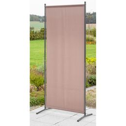 Merxx Paravent (B/H): ca. 82x188 cm grau Polyester B/H/T: 80cm x 188cm