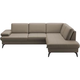 Sit & More sit&more Ecksofa &raquo;Morris L-Form, inkl. Sitztiefenverstellung&laquo; wahlweise mit Armteilverstellung, Schlaffunktion & Bettkasten grau B/H/T: 262cm x 82cm x
