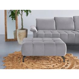 Home Affaire Polsterhocker &raquo;Fresh&laquo; passend zum Ecksofa "Fresh", auch in Bezug Olympia EASY CLEAN grau 100% Polyester B/H/T: 102cm x 45cm x 68cm, 