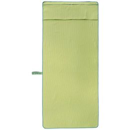 Dyckhoff Handtuch &raquo;Mikrofaser Sporttuch Struktur&laquo; Mit &Uuml;berst&uuml;lpkapuze, Schnelltrocknend, Leicht, Rei&szlig;verschlusstasche gr&uuml;n Microfaser, Mikrofaser B/L: 