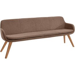 Musterring Essbank &raquo;Tavia&laquo; Stativgestell Wildeiche massiv ge&ouml;lt, Breite 180, 200 oder 220 cm braun 100% PES B/H/T: 220cm x 87cm x 66cm, Chenille