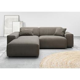 Home Affaire Ecksofa &raquo;Glimminge L-Form auch in Breitcord, Feincord + Easy care-Bezug,&laquo; Breite 234, Zierkissen grau 95% Polyester, 5% Nylon B/H/T: 