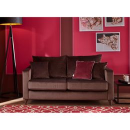 Home Affaire 2-Sitzer &raquo;Renesse&laquo; lose Kissen, Keder an Sitzkissen braun Samtvelours 100% Polyester;Luxus-Microfaser ALTARA NUBUCK (100% Polyester) B/H/