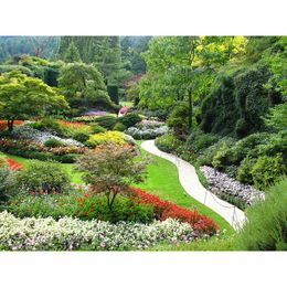 papermoon Fototapete &raquo;Butchart Gardens&laquo; bunt Vlies B/L: 3m x 2,23m, Bahnen: 6 Stk.