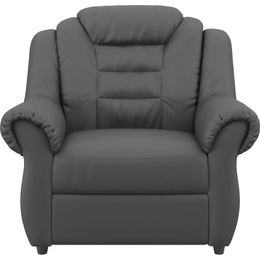 OTTO home Sessel &raquo;Boston&laquo; mit hoher R&uuml;ckenlehne braun 64% Polyurethan, 25% Polyester, 11% Baumwolle Kunstleder SOFTLUX , B/H/T: 102cm x 101cm