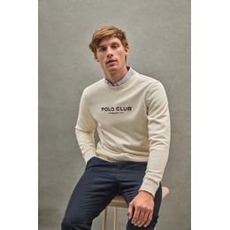 Sweatshirt ecru im Relaxed Fit Established 2012 Polo Club