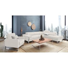 W.Schillig Ecksofa &raquo;finn, toller Sitzkomfort, L-Form, hochwertige Verarbeitungsdetails&laquo; German Design Award 2016, Fu&szlig;gestell Chrom gl&auml;nzend, Breite 