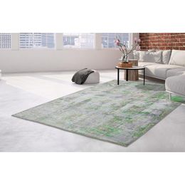 Arte Espina Teppich &raquo;Ocean 500&laquo; rechteckig 23 mm H&ouml;he Angenehm flauschige Haptik, handgefertigte Unikate, pflegeleicht bunt Viskose B : 170cm 1 Stk., 23mm, L: 