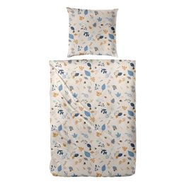 Primera Bettw&auml;sche &raquo;Biber-Bettw&auml;sche Branches&laquo; 2 Stk. mit floralen Motiven Biber, Obermaterial: 100% Baumwolle B/L: 135cm x 200cm, 1 Stk., 1 Stk., Biber, B/L:
