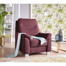 Sit & More sit&more Sessel &raquo;Boccaccio&laquo; inklusive Federkern und Kopfteilverstellung lila Kunstleder SOFTLUX ;Luxus-Microfaser (90% Polyester, 10% Polyamid);