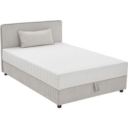 ATLANTIC HOME COLLECTION Bett &raquo;Corinna&laquo; Boxbett inkl. Stauraum, Cord, erh&auml;ltlich in unterschiedlichen Breiten grau Liegefl&auml;che L&auml;nge B: 200cm x 140cm,