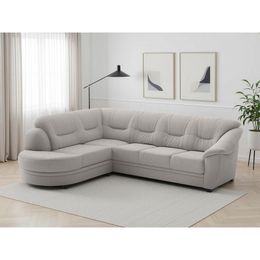 Sit & More sit&more Ecksofa &raquo;Savona&laquo; mit Federkern, optional mit Schlaffunktion B/H/T: 267cm x 90cm x 206cm, Flachgewebe LINO, Ottomane links, ohne Bettfunktion