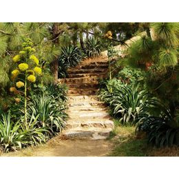 papermoon Fototapete &raquo;Hill Garden&laquo; bunt Vlies B/L: 3m x 2,2m, Rollen: 1