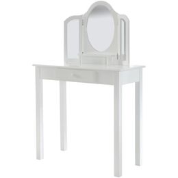 Roba Schminktisch &raquo;Schminkset mit Hocker&laquo; f&uuml;r Kinder wei&szlig; B/H/T: 68cm x 106cm x 32cm