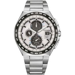 Citizen Herren Funkchronograph Armbanduhr, Solar, Herrenuhr, analog, Perpetual Kalender silber Einheitsgr&ouml;&szlig;e