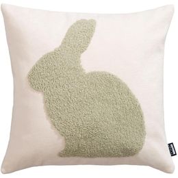 done. Dekokissen &raquo;BUNNY&laquo; Weicher Chenille-Stoff Kuscheliger Teddy-Flock Polyester B/L: 45cm x 45cm, 1 Stk.