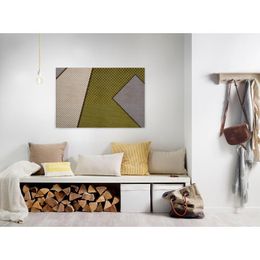 A.S. Cr&eacute;ation Leinwandbild &raquo;pattern play&laquo; Kunst Modern 1 Stk. tlg. Keilrahmen Bild Grafisch Geometrisch Leinwand-Bild Wohnzimmer modern bunt Holz, Stahl B/H/T: 90cm
