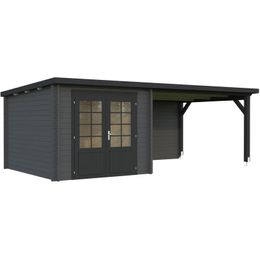 Palmako Gartenhaus &raquo;Ella&laquo; verschiedene Farben grau Massivholz ohne Fu&szlig;boden, ohne Dacheindeckung