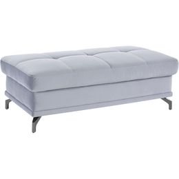 OTTO home Polsterhocker &raquo;Costello, B: 133 cm&laquo; individuell zu kombinieren, Federkern grau 100% Polyester;Samtoptik (100% Polyester) B/H/T: 133cm x 47cm