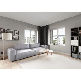 Musterring Big-Sofa &raquo;LUCIA Mega Sofa, hoher Sitzkomfort, Breite 252cm, Kontrastnaht&laquo; in vielen Qualit&auml;ten und 4 unterschiedlichen N&auml;hten, 2,5-Sitzer grau 