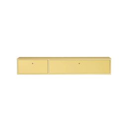 TV-Board &raquo;Mistral Fernsehschrank, Medienm&ouml;bel, H&auml;ngend,&laquo; Schublade und Klappt&uuml;r, Lowboard, B: 133 cm gelb Holzwerkstoff, MDF, Massivholz B/H/T: 133cm 