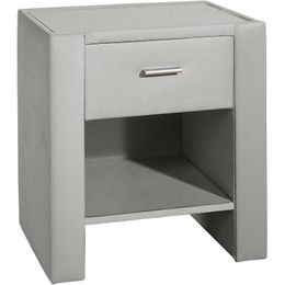 Home Affaire Nachttisch Nachtkonsole mit 1 Schubkasten und 1 Ablagefach grau B/H/T: 50cm x 61cm x 41cm