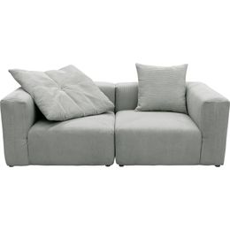 Home Affaire 2-Sitzer &raquo;Gerrid&laquo; im Cordbezug, bestehend aus zwei Eckelementen grau 100% Polyester B/H/T: 216cm x 69cm x 108cm, Cord