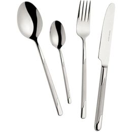 Mulex Besteck-Set &raquo;Seattle&laquo; teilsatiniert silber Edelstahl 18/10 30 Stk.