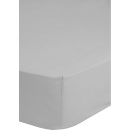 Good Morning Spannbettlaken &raquo;Renforc&eacute; &laquo; 100% Baumwolle, Renforc&eacute;, Rundumgummi, bis 25 cm h&ouml;he, 80x200, Wei&szlig; grau Renforc&eacute;, Obermaterial: 100% 