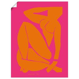 Artland Wandbild &raquo;Nu bleu III. 1952&laquo; Bilder von Frauen 1 Stk. tlg. als Alubild, Leinwandbild, Poster, Wandaufkleber in verschied. Gr&ouml;&szlig;en Papier B/H/T: 90cm x 