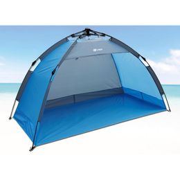 EXPLORER Strandmuschel &raquo;Automatik-Strandmuschel 190 x 100 x 110 cm UV 80 +&laquo; 2 Personen UV 80+ blau B/H/L: 100cm x 110cm x 190cm Strandmuschel