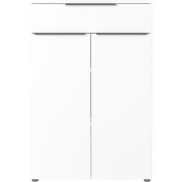 Germania Aktenschrank &raquo;Mailand&laquo; optional mit Schublade, T&uuml;rd&auml;mpfer, Breite 80 cm, Made in Germany wei&szlig; Holzwerkstoff Wei&szlig;, B/H/T: 80cm x 120cm x 40cm,