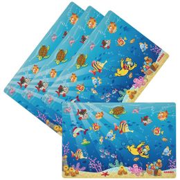 Ritzenhoff & Breker Platzset &raquo;HARIBO Seaworld, 4-teilig, 45 x 30 cm&laquo; rutschfest und abwischbar blau Obermaterial: 100% Polypropylen B/L: 30cm x 45cm, 4 Stk., Kunststoff, 