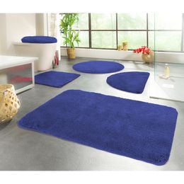 Kinzler Badematte &raquo;Chaozhou, Badvorleger, Badezimmer Teppich&laquo; H&ouml;he 20 mm rutschhemmend beschichtet fu&szlig;bodenheizungsgeeignet Badteppich, Uni Farben, 