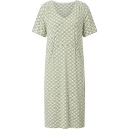 CR&Eacute;ATION L Damen Jerseykleid in Schlupfform, bedruckt pistazie-khaki-bedruckt Gr&ouml;&szlig;e 36