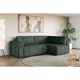 OTTO home Ecksofa &raquo;Zacharia wahlweise Schlafsofa mit Bettkasten, B/T/H 250/166/86 cm&laquo; L-Form mit Wellenunterfederung, Ottomane rechts oder links 