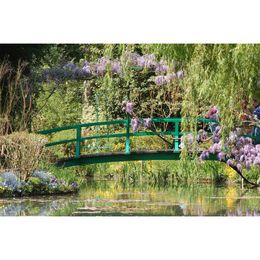 papermoon Fototapete &raquo;Giverney - Monets Garten.&laquo; bunt Vlies B/L: 4,5m x 2,8m, Bahnen: 9 Stk.