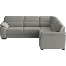 Sit & More sit&more Ecksofa &raquo;Montego L-Form, B: 255 cm&laquo; wahlweise mit Schlaffunktion und Schubkasten grau 100% Polyester B/H/T: 255cm x 88cm x 225cm, Flachgewebe