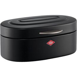 Wesco Brotkasten &raquo;Single Elly&laquo; dicht schlie&szlig;ender Deckel / L&uuml;ftungsl&ouml;cher / Griff schwarz Stahlblech B/H/L: 22cm x 14cm x 32,2cm