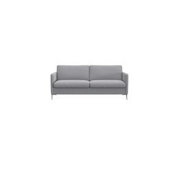 FLEXLUX 2,5-Sitzer &raquo;Fiore, super Sitzkomfort durch Kaltschaum im Sitz&laquo; schmale Armlehnen, F&uuml;&szlig;e Alu grau 100% Polyester B/H/T: 181cm x 85cm x 92cm, 