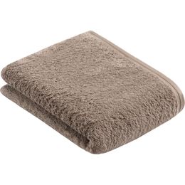 Vossen Badetuch &raquo;Vegan Life&laquo; 100% vegan grau Webfrottier, Obermaterial: 100% Baumwolle B/L: 67cmx140cm, 1 Stk., Webfrottier