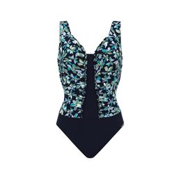 Sun Marin Sunmarin Badeanzug Damen Gr&ouml;&szlig;e XL navy / opal / hellblau / gelb