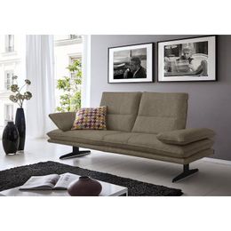 W.Schillig 2-Sitzer &raquo;broadway, Designsofa mit tollem Sitzkomfort, Breite 216cm&laquo; Sitztiefenverstellung, Kopfteil- & Seitenteilverstellung, Breite 216cm