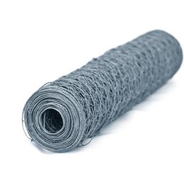 Windhager Voliere &raquo;f&uuml;r Hasen, H&uuml;hner und V&ouml;gel, Kleintiergeflecht verzinkt&laquo; Sechseck-Geflecht, Gittergr&ouml;&szlig;e 1 x 10 m oder 0,5 x 10 m grau Stahl B/H/L: 100cm x 