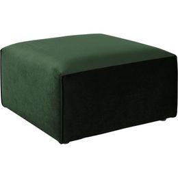 OTTO home Polsterhocker &raquo;N&ouml;re&laquo; Modul - zum Zusammenstellen; in vielen Bezugsqualit&auml;ten und Farben gr&uuml;n Samtoptik (100% Polyester);Struktur (100% 