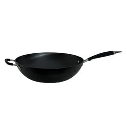 Wok &raquo;Ultra Light Wok-Pfanne, mit silikonummanteltem Griff&laquo; Gusseisen 1 tlg. schwarz H&ouml;he 11,5cm