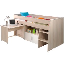 Parisot Hochbett &raquo;Charly&laquo; wei&szlig; Liegefl&auml;che B/L: 90cm x 200cm, kein H&auml;rtegrad, kein H&auml;rtegrad
